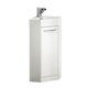 Fresca Coda 14" White Modern Corner Bathroom Vanity - Walmart.com