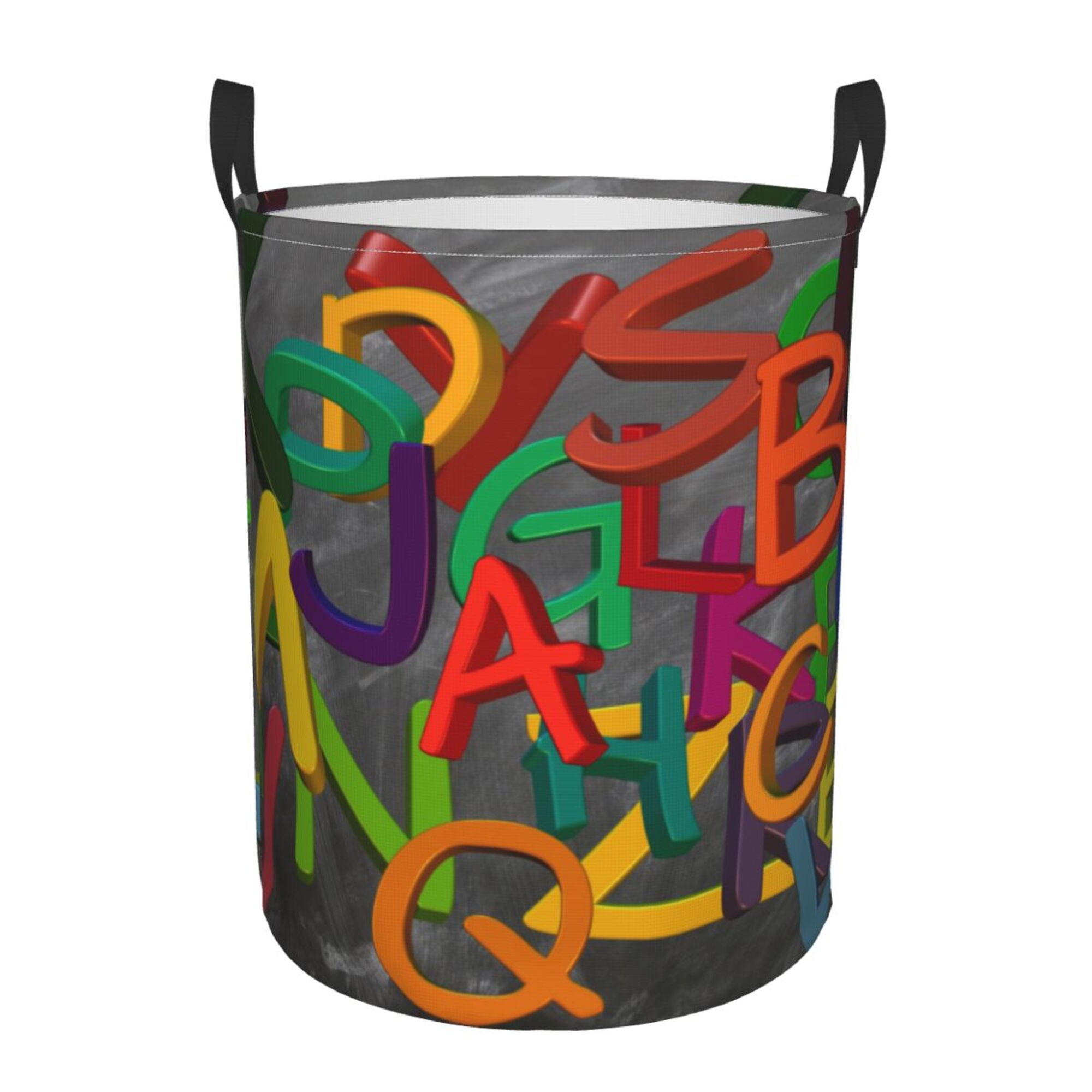 Laundry Basket Organizer Collapsible -ABC Alphabet Letters Dirty ...