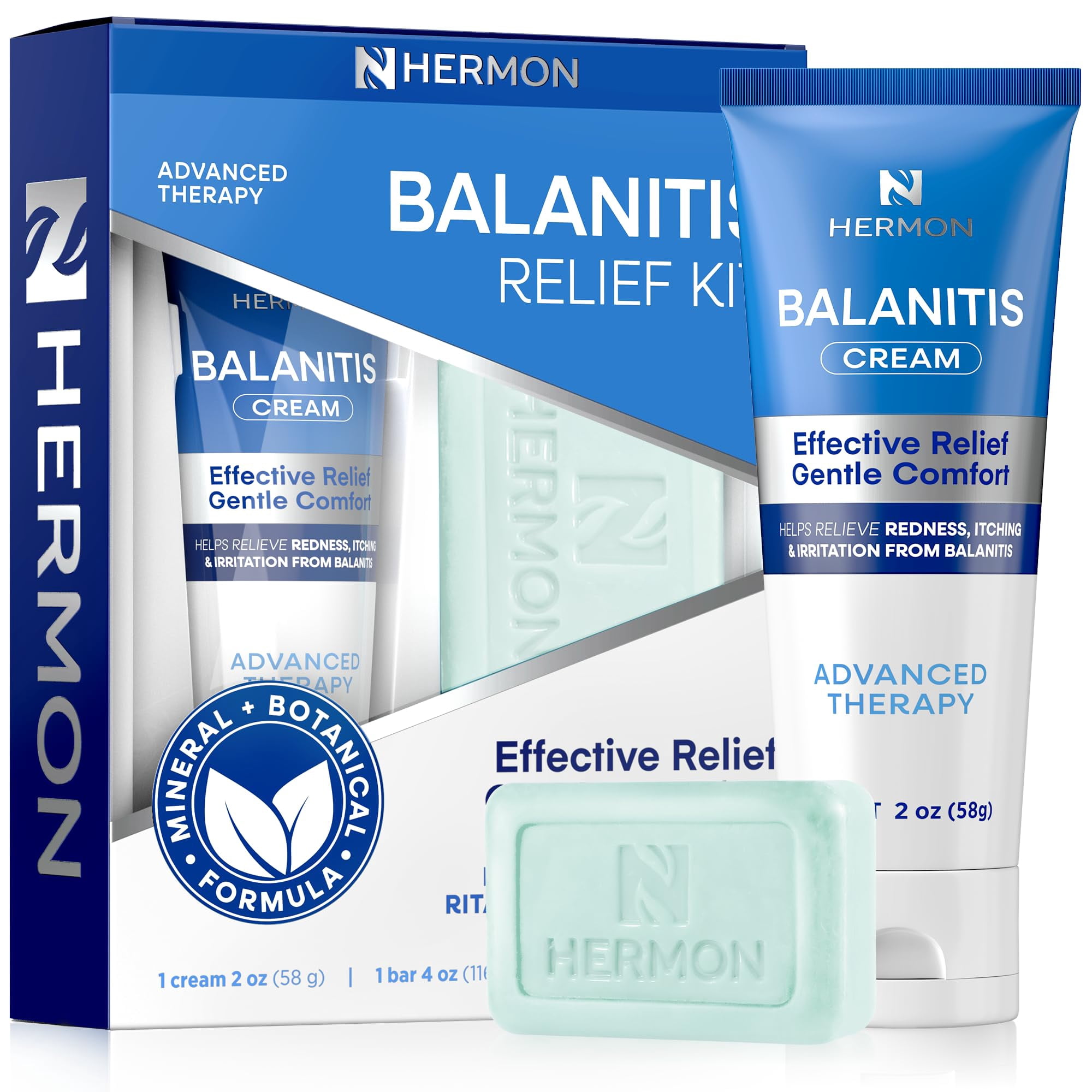 Kit de Alivio para Balanitis Hermon Crema 58 g Jabón 113 g | Walmart en ...