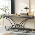 Tribesigns 70.9'' Metal Entry Sofa Table, Gray Decorative Console ...