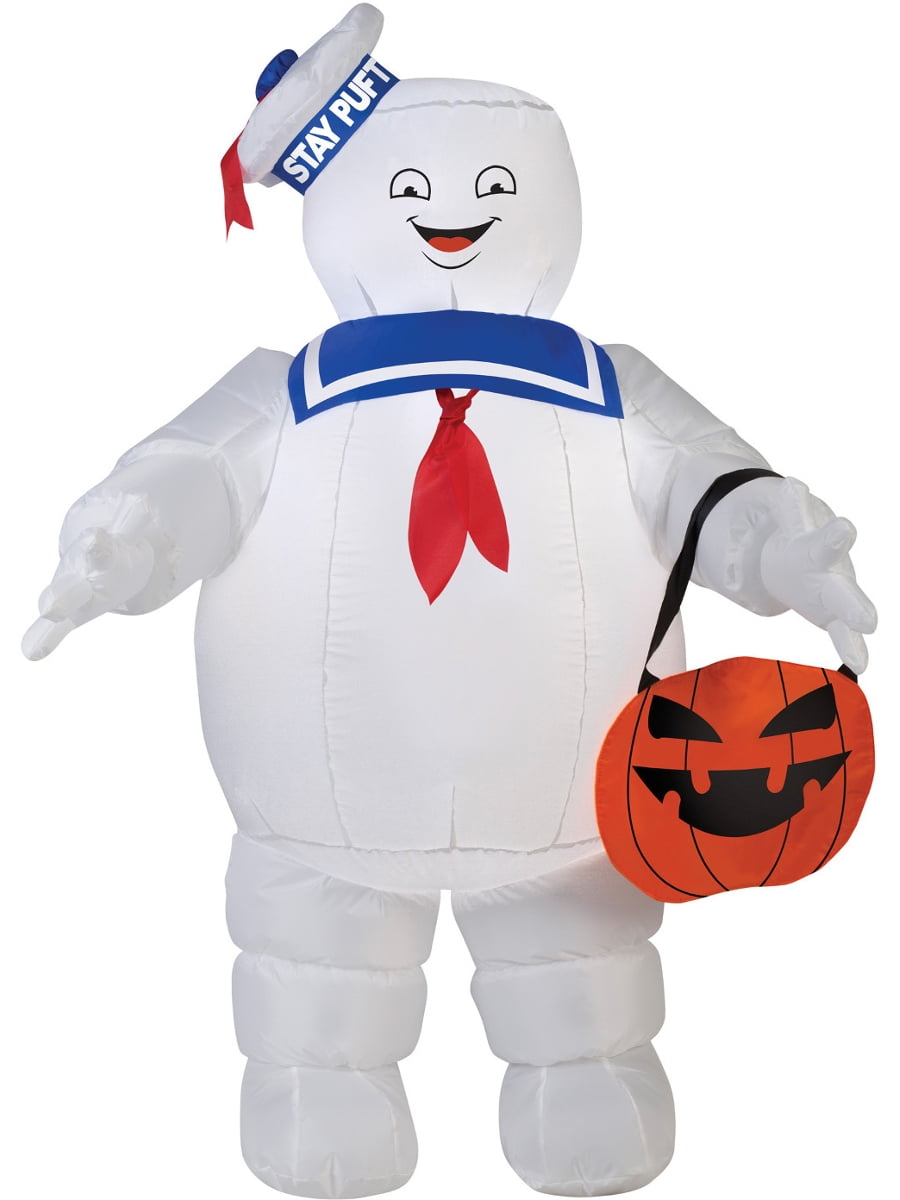 Gemmy Classic Ghostbuster Stay Puft Marshmallow Man Yard Inflatable, 42 ...