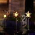 BIBEARBIBEAR Solar Lights Outdoor Garden Decorations Sun Moon Star ...