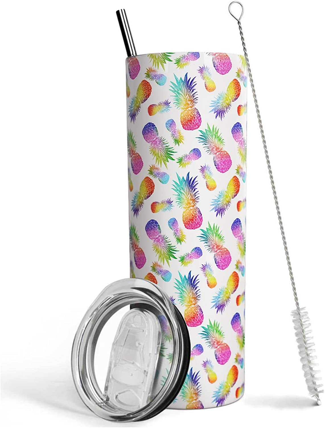Pineapple Tumbler Colorful Pineapple Gifts 20oz Pineapple Stainless ...