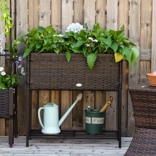 Click here for Unbranded Raised Flower Bed With Tool Storage - Br... prices