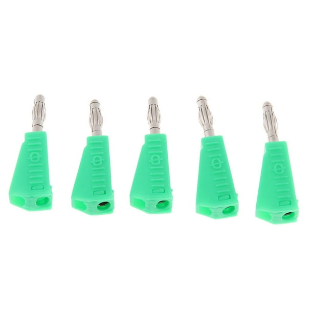 5Pieces 4mm Banana Male Plug Jack Probes Instrument Meter Connector ...