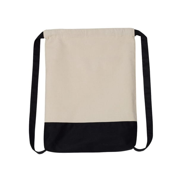 Liberty Bags - 8876 10 Ounce Cotton Canvas Contrast Bottom Drawstring ...