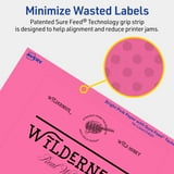 Avery Printable Rectangle Labels, Bright Pink, 5" x 6", 160ct - Walmart.com