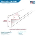KE Metal Backed Hearth Guard - Fireplace Baby Proofing - Adjustable ...