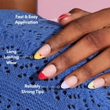 DIGI by Glamnetic Short Almond Artificial Press-on Nails, Digits, 24 ...