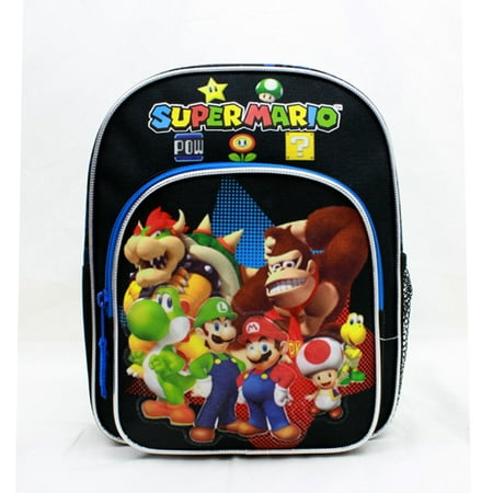 Mini Backpack - Nintendo - Super Mario Group Black 10" New SD28261 ...