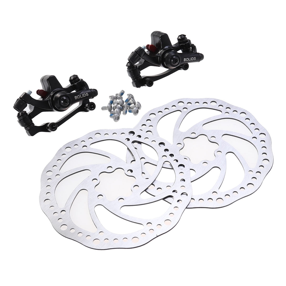 NUOLUX Adjustable Bike Disc Brake Rear Disc Rotor Brake Kit with 2 ...