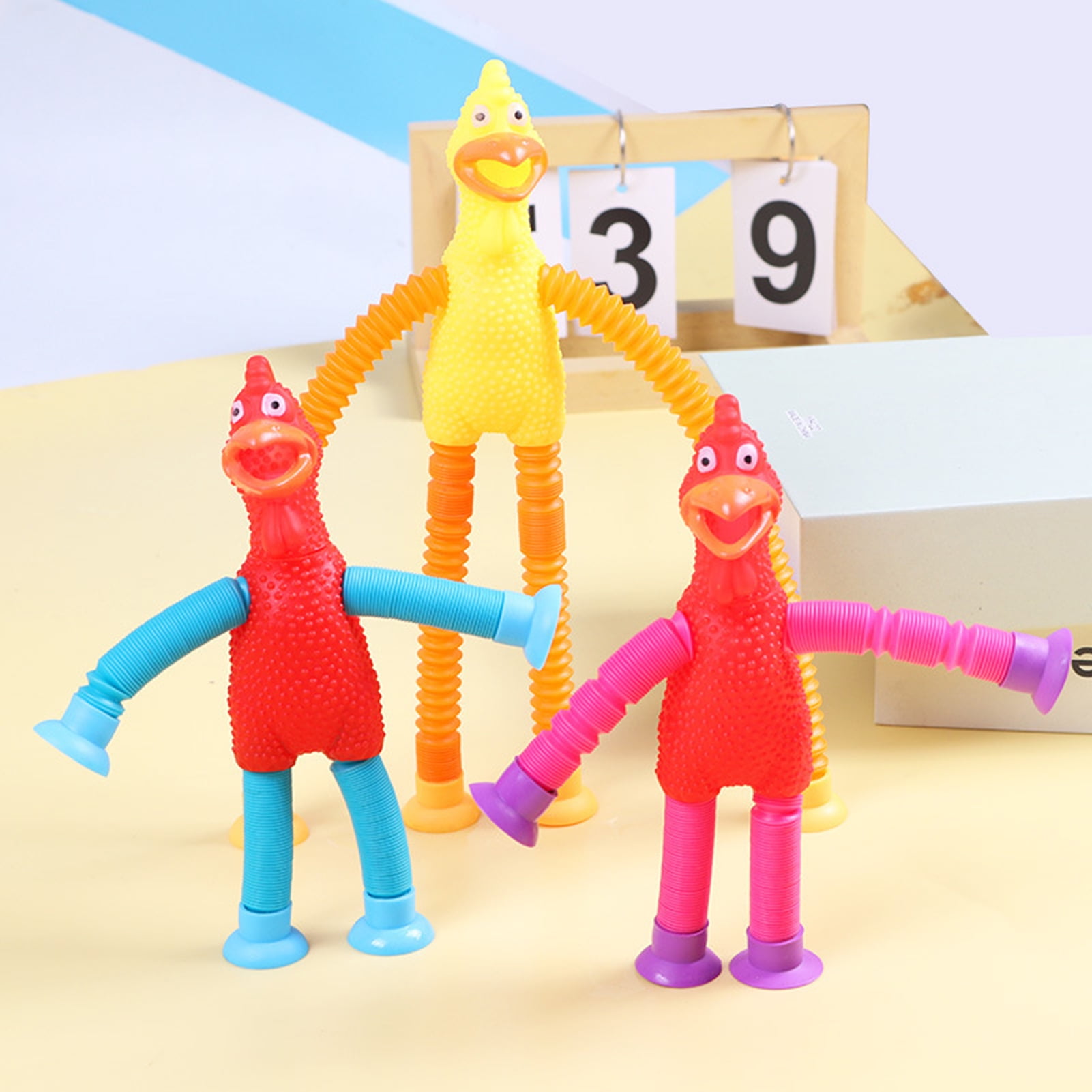 Click here for Unbranded Telescopic Chicken Toy Suction Cup Fidge... prices
