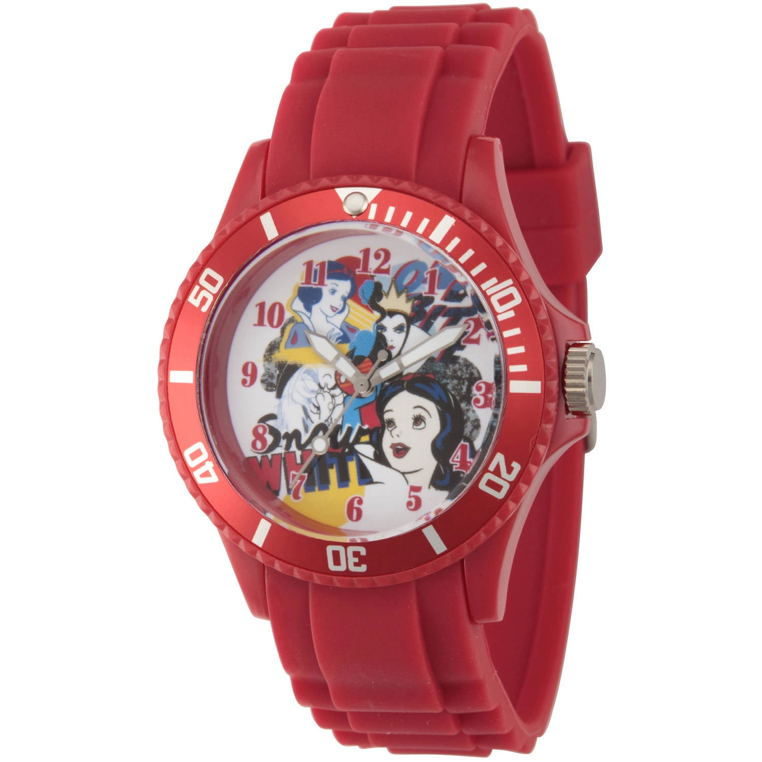 Princess Snow White and Queen Women's Red Plastic Watch, Red Plastic ...
