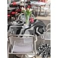 Abstract Distortion Texture Round Outdoor Tablecloth with Umbrella Hole ...