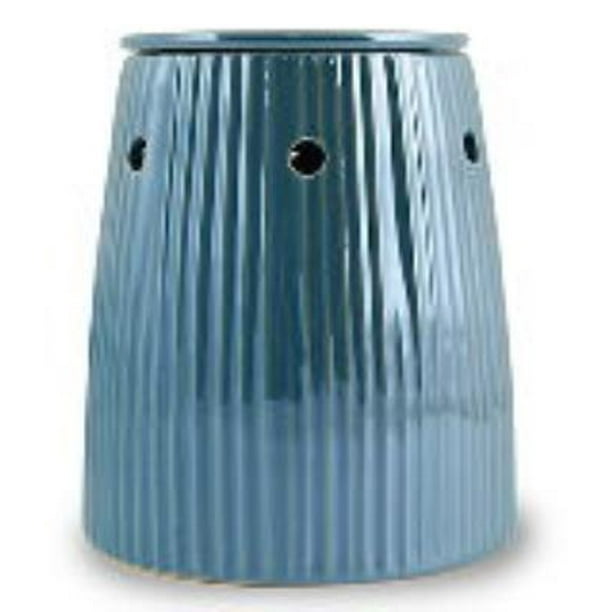 BLUE RIBBED FRAGRANCE WARMER - WAX MELTER by Boulevard - Walmart.com ...