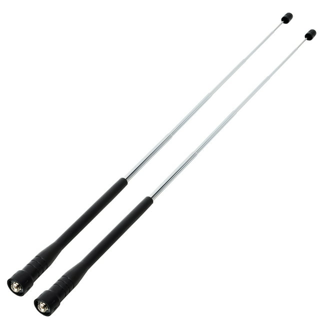 HYS VHF/UHF Telescopic SMA FEMALE Antenna 14.5CM(5.7inch)-48CM(18 ...