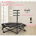 42'' Foldable Mini Trampoline, Rebounder Trampoline with Adjustable ...