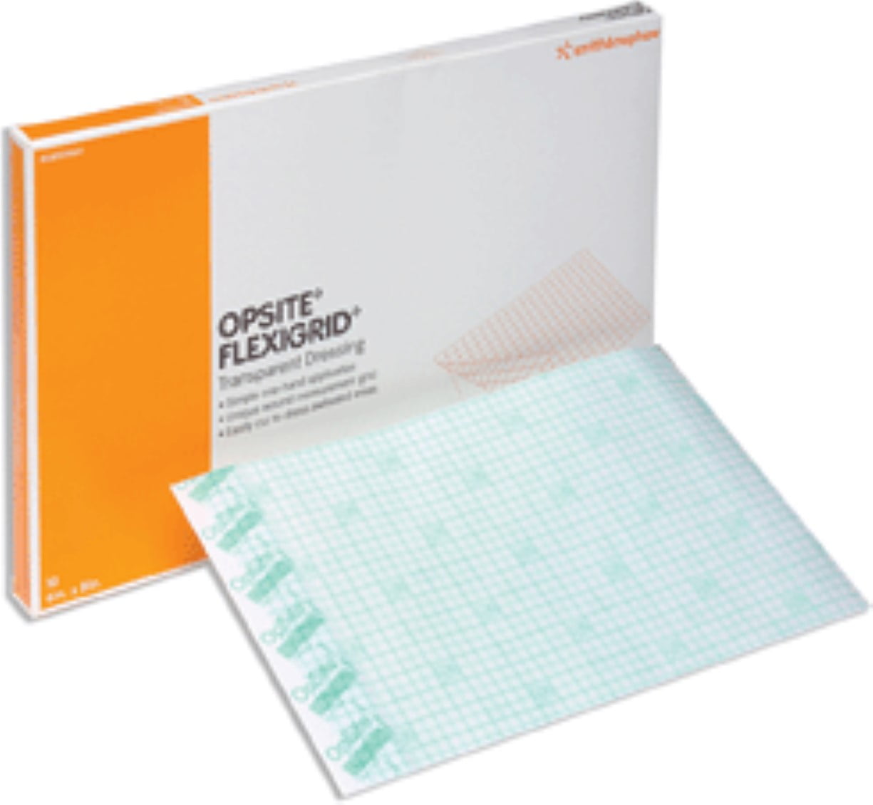 Opsite Flexigrid Transparent Adhesive Dressing 4" X 4 3/4" [66024629 ...
