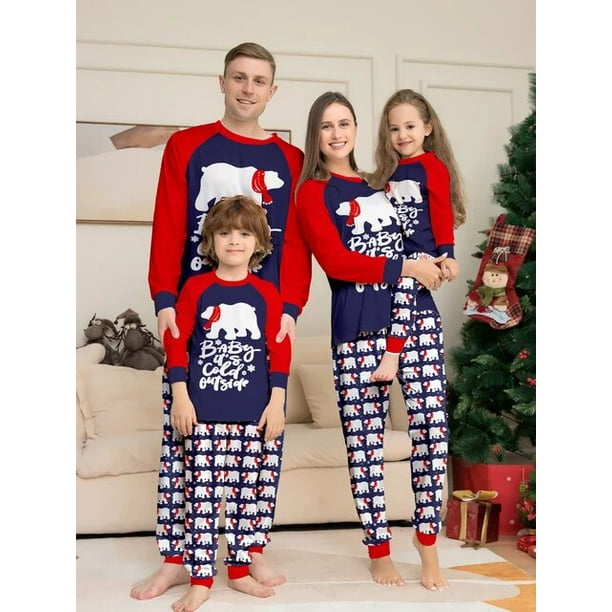 2024 Christmas Pajamas Family Set Xmas Pjs Long Sleeve Sleepwear ...