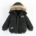 Toddler Boy Coats Jacket Children Hooded Fashion Kids Warm Outerwear for Boys Fall Winter ...