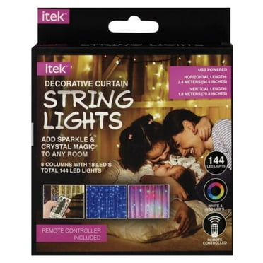 AuraLED Remote-Controlled 6.5’ Trimmable RGB LED Strip Light - Walmart.com