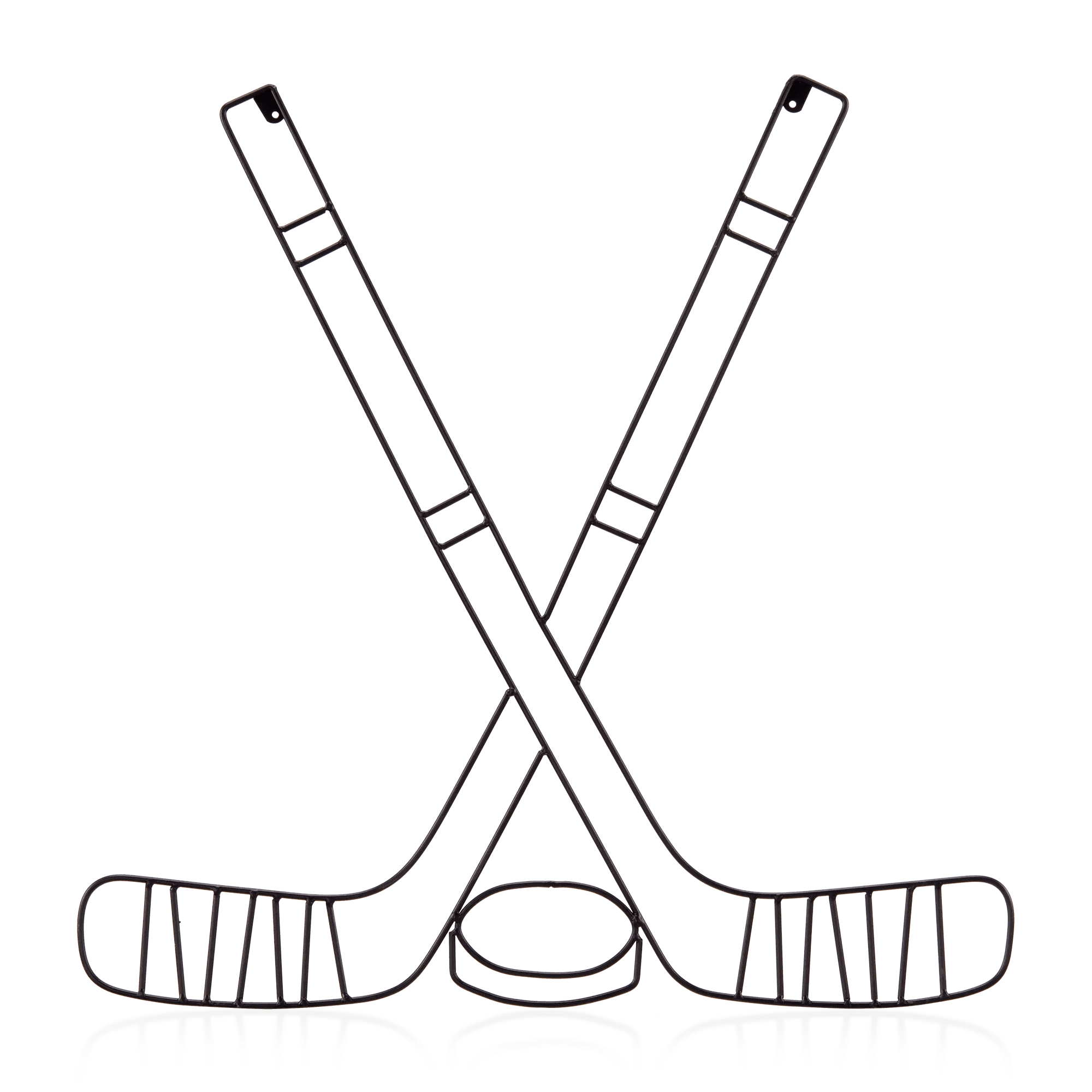 Click here for Bouclair Black Metal Hockey Wall Art 21.75 X 21.75... prices