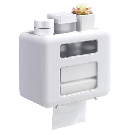 Paper Towel Dispenser Wall Mounted Tissue Box Dispenser Bathroom ...