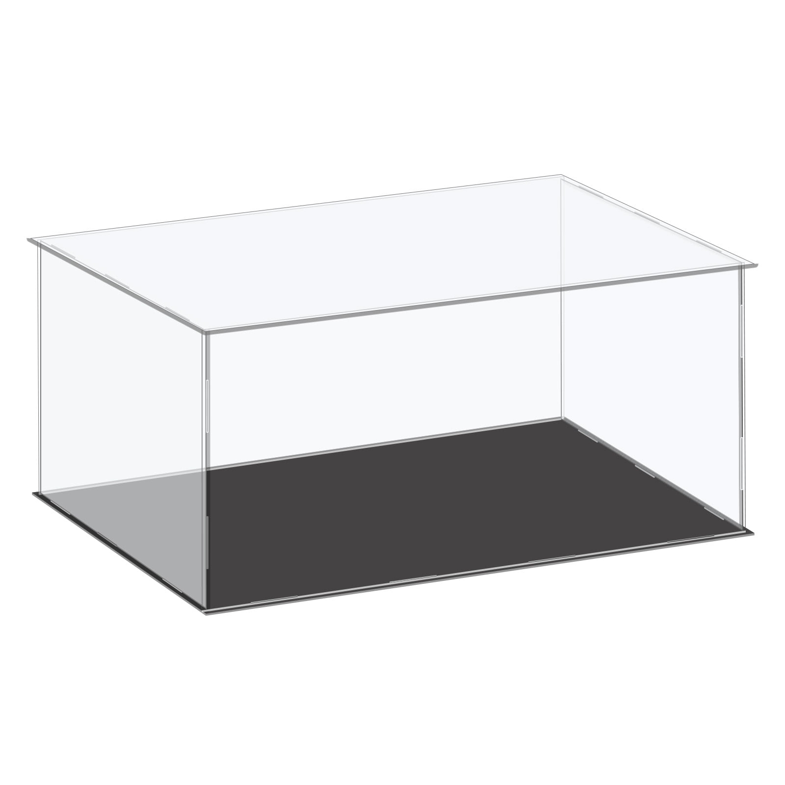 Uxcell Acrylic Display Case Plastic Box Cube Storage Box Clear Small ...