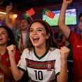 AOOOWER 4 Piece Soccer Themed Headwears Hair Bands With Bright Country ...