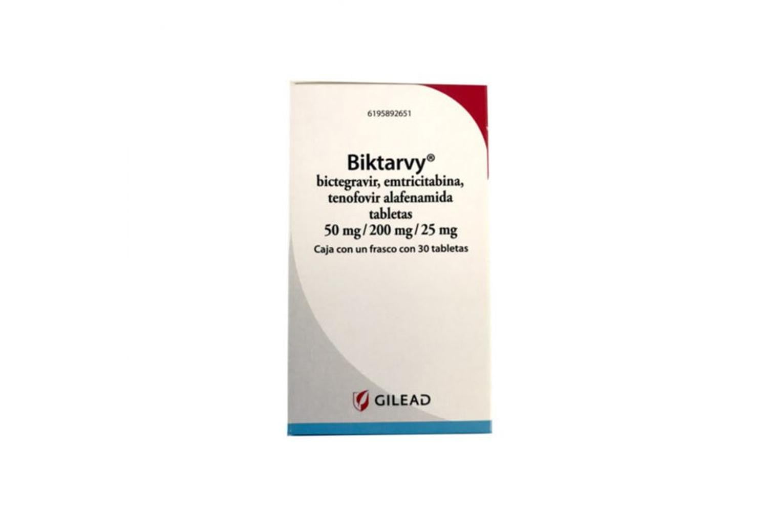 Biktarvy 50 mg/ 200 mg/ 25 mg Caja Con Frasco Con 30 Tabletas | Bodega ...