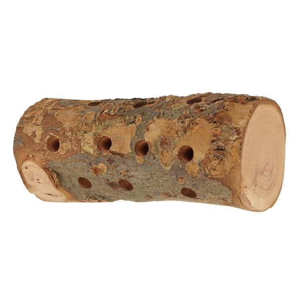 Bird Cage Perch,Hamster Log Chew Toy Natural Safe Molar Bite Wooden ...