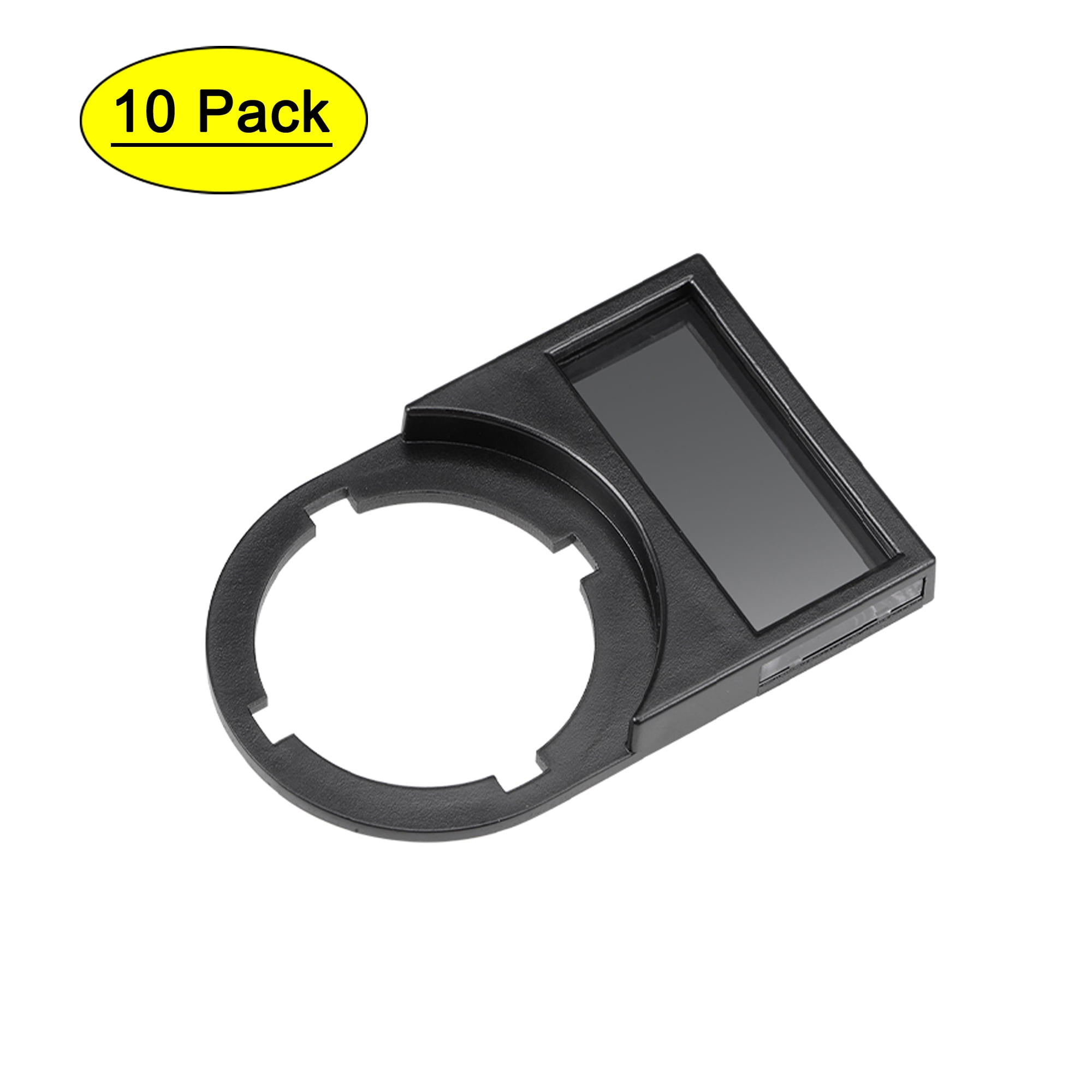 Uxcell 22mm Dia. 25x15 Lens Plastic Push Button Switch Notice Board ...