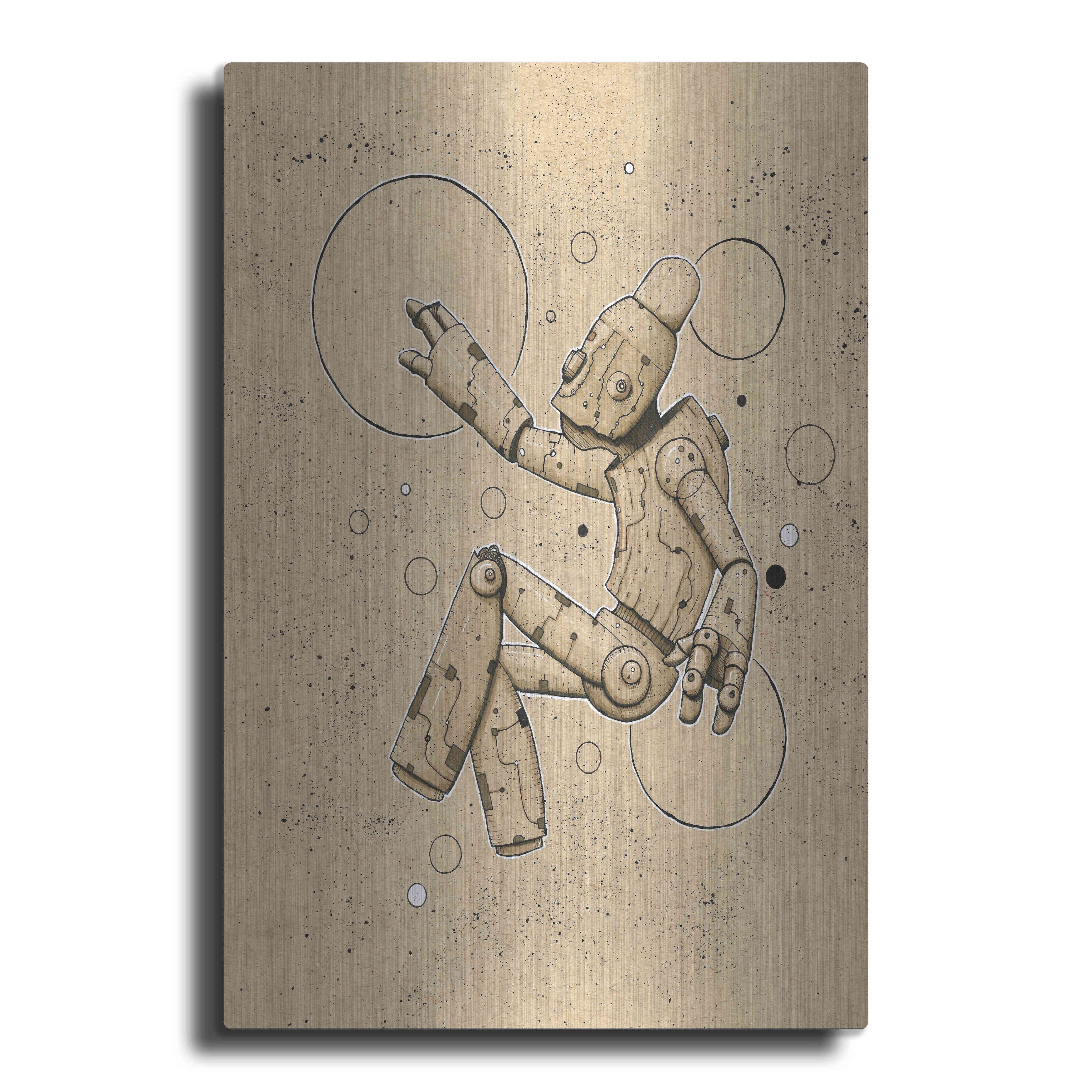 Luxe Metal Art 'Float Bot 1.0' by Craig Snodgrass, Metal Wall Art, 24 ...