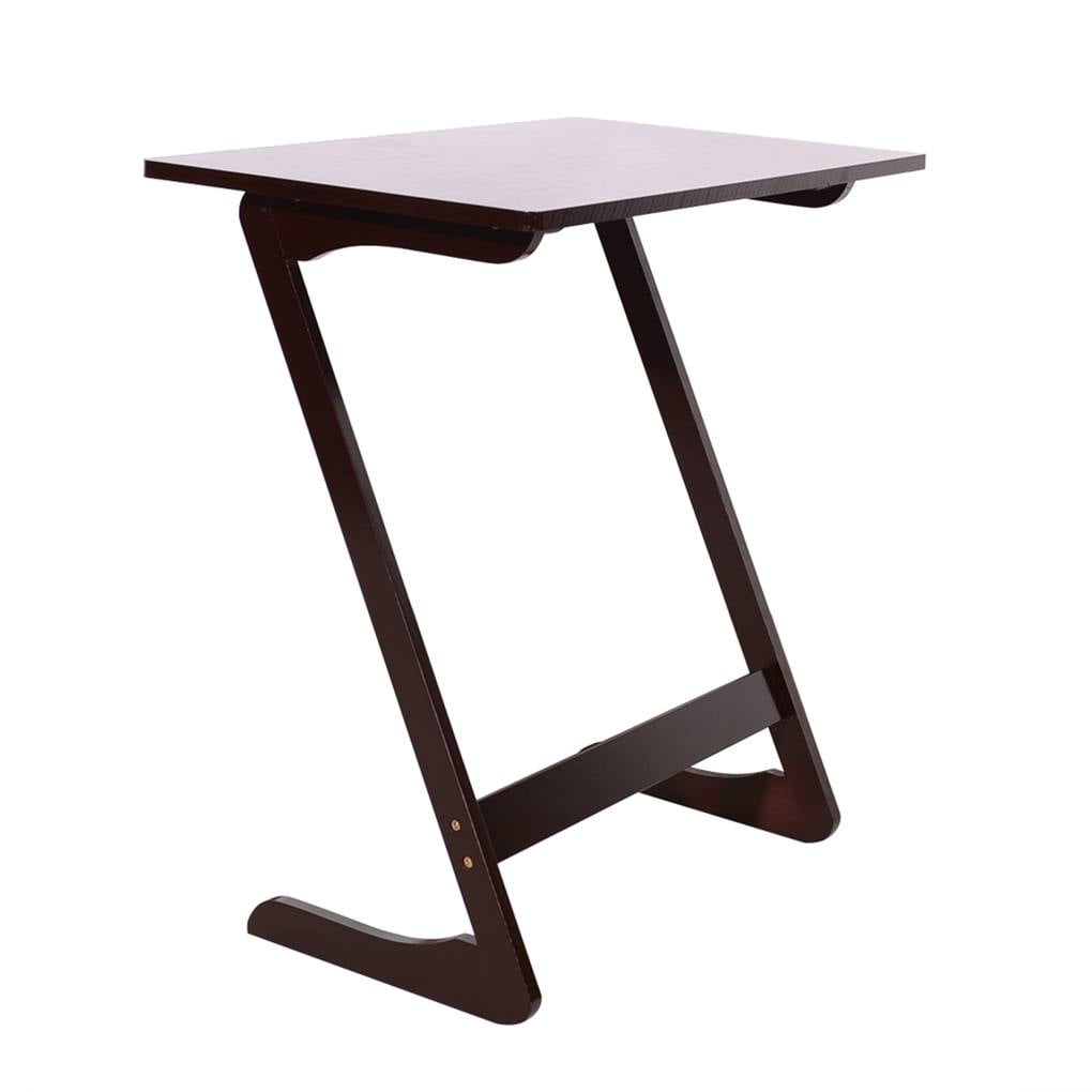 Z-shaped Side Table Bamboo Computer Laptop Desk Living Room Balcony Tea ...