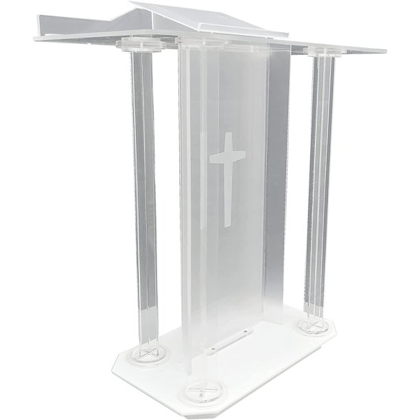 INTSUPERMAI Acrylics Church Podium Pray Lectern Pulpit Plexiglass ...