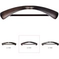 Wooden Men‘s Suit Hangers (5 Pieces) with a Felt bar Smoked Brown SET ...