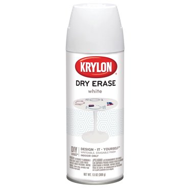 Krylon Dry Erase Spray Paint, 12 oz., Clear - Walmart.com