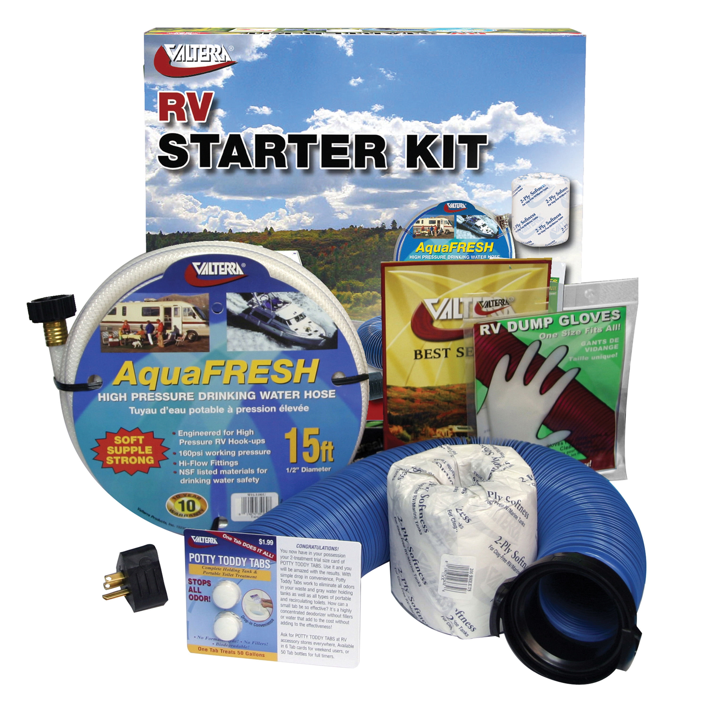 Valterra K88101 Basic RV Accessory Starter Kit with Potty Toddy ...