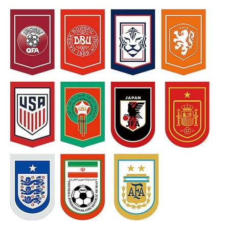 (5pcs) Football Team Fans Exchange Flags And Pennants World Cup ...