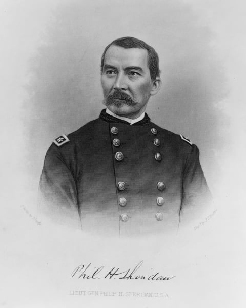 Print: Lieut. Gen. Philip H. Sheridan, U.S.A., circa 1870 - Walmart.com