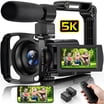 Portable Vlog Video Camera Camcorder with Microphone for YouTube, FHD ...