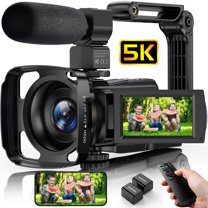 Portable Vlog Video Camera Camcorder with Microphone for YouTube, FHD ...