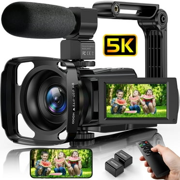 Portable Vlog Video Camera Camcorder with Microphone for YouTube, FHD ...