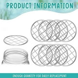 Visland Flower Jar Lid High Durability Rust-proof Metal Floral Insert Canning Grids Mason Jar ...