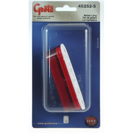 Grote 45252-5 Red Thin-Line Single-Bulb Clearance Marker Light ...