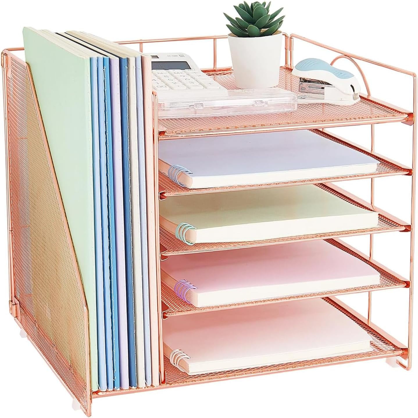 Desk Organizer with File Holder Organisateur et Accessoire de Bureau 5 ...