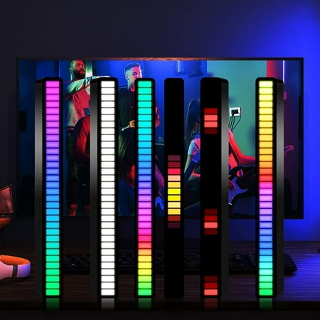 Sound Control Rhythm Lights,32 Independent Spectrum Sensing Light,Voice ...