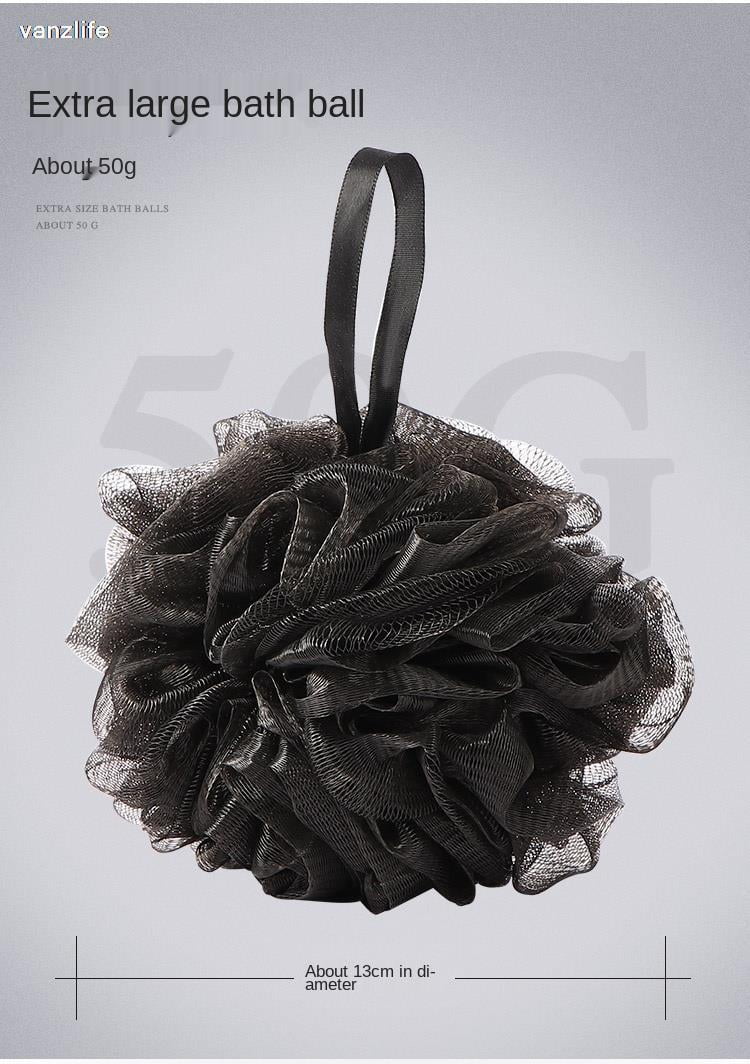Pack of 4 Bath and Shower Loofahs: Multi-Color Exfoliating Shower Puff ...