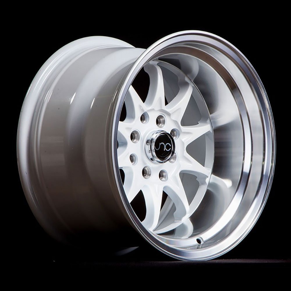 JNC Wheels 15 JNC003 White Machined Lip Rim 4x100 4x114 3 15x8 jnc-wheels-15-jnc003-white-machined-lip-rim-4x100-4x114-3-15x8