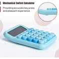 Mr. Pen- Mechanical Switch Calculator, 12 Digits, Large LCD Display, Blue Calculator Big Buttons ...